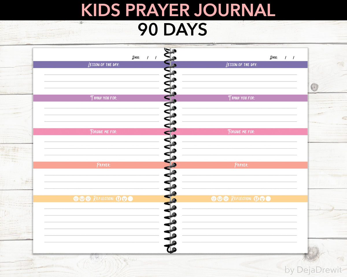 Kids Daily Prayer Journal – Deja Drewit